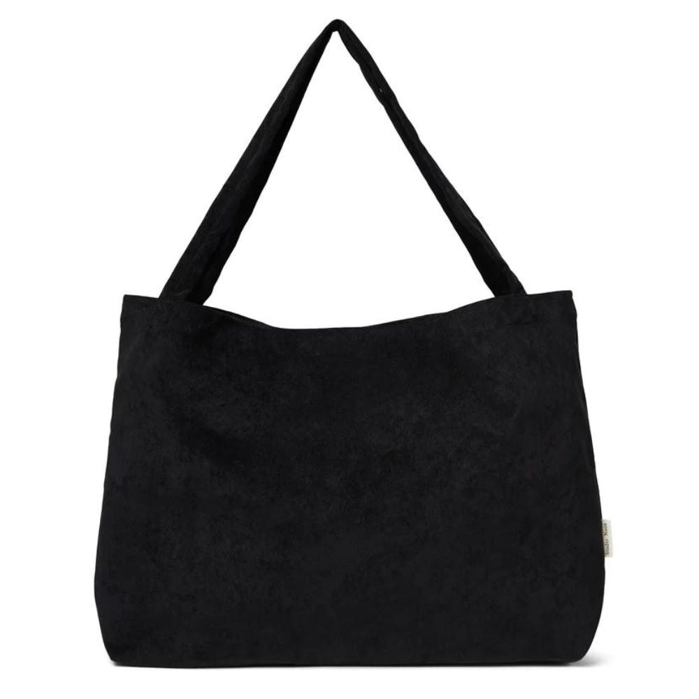 Studio Noos All Black Rib Mom Bag | Trendy & Chic – Little Baby Pocket